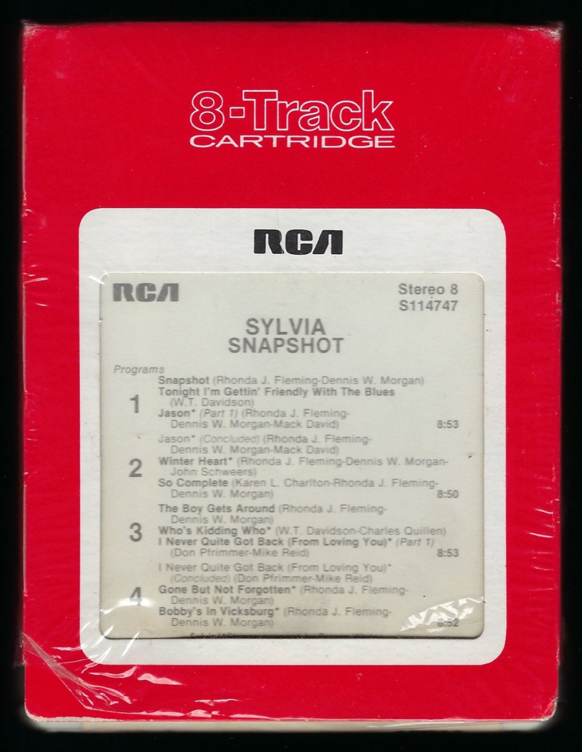 Sylvia - Snapshot 1983 RCA T10 8-TRACK TAPE