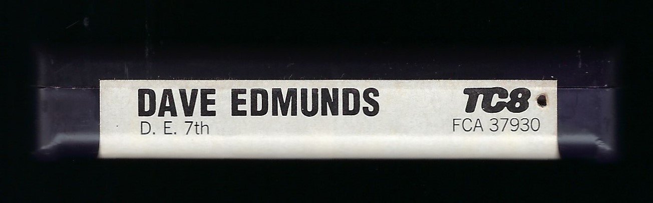 Dave Edmunds - D.E. 7th 1982 CRC ARISTA C/O T12 8-TRACK TAPE