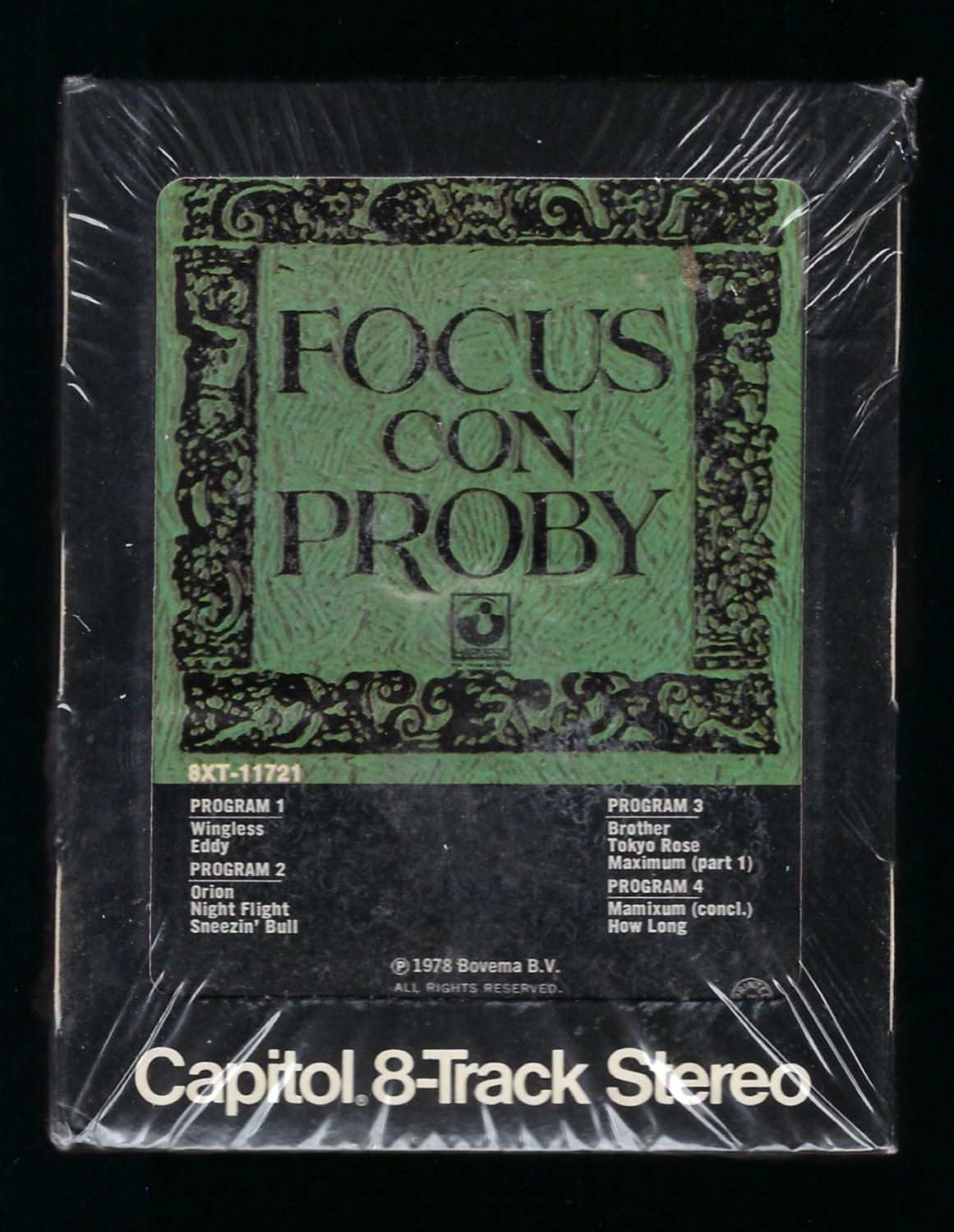Focus - Focus con Proby 1977 CAPITOL Sealed T12 8-TRACK TAPE