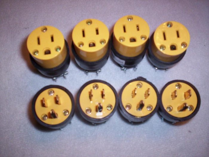 25 MALE 25 FEMALE Electric plugs 15 AMP 125V 3 Prong