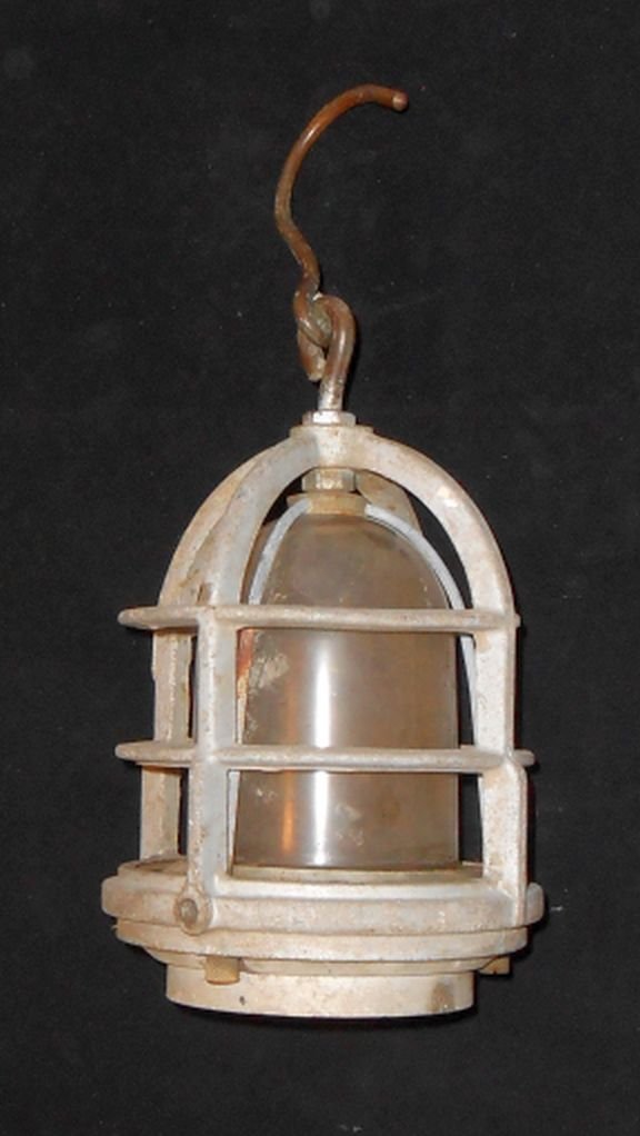Vintage Marine Ship Aluminum Hanging Passage Light
