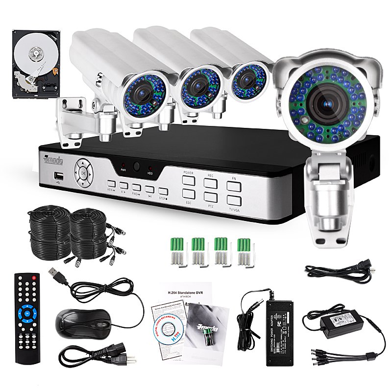 ZMODO 8CH H.264 Video Security System with 4 CCD Vari-focal ...