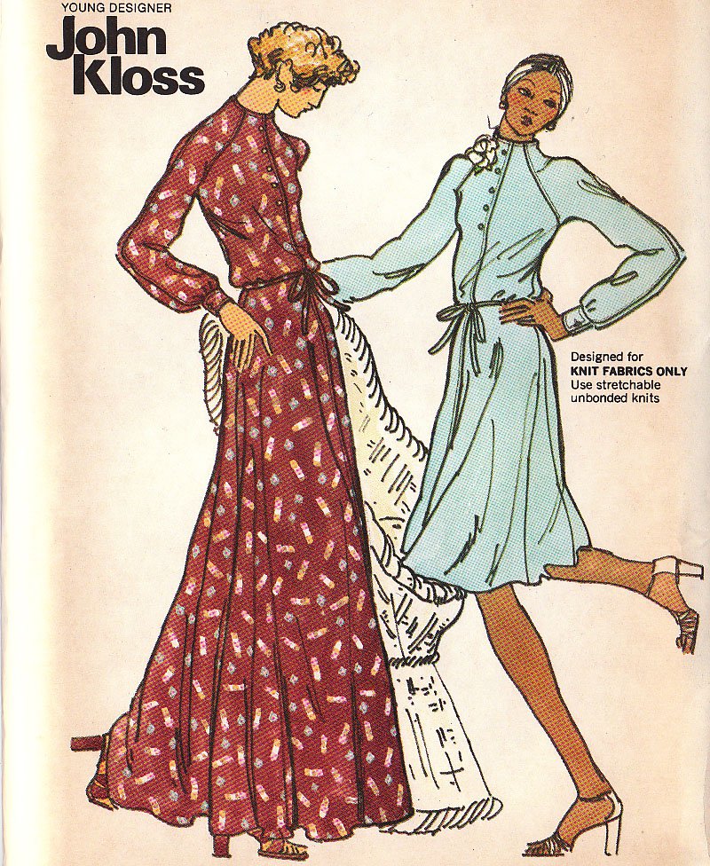 Vintage Butterick 3398 John Kloss Young Designer sewing pattern