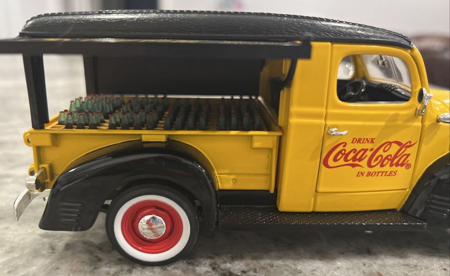 1947 Coca Cola Die Cast Metal Dodge Canopy Delivery Van