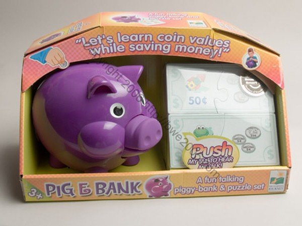 Pigg E Piggy Bank The Learning Journey Electronic Talking Teaching ...