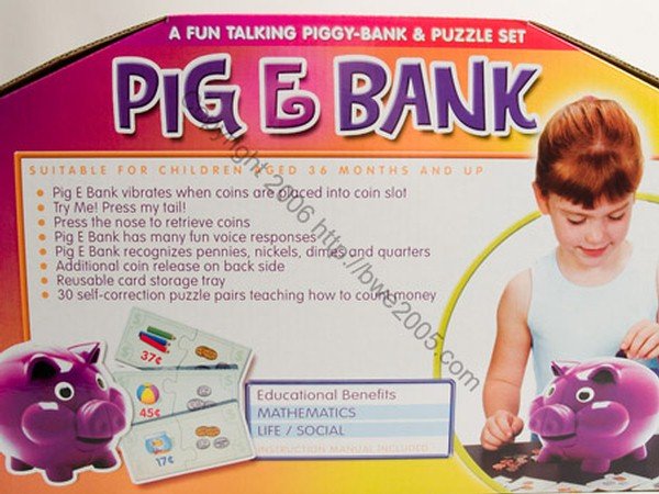 Pigg E Piggy Bank The Learning Journey Electronic Talking Teaching ...