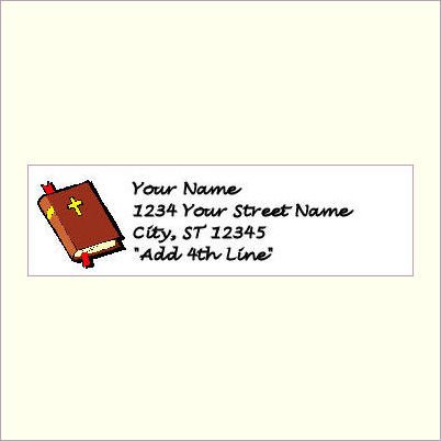 Personalized Christian Return Address Labels - Choose Your Graphic