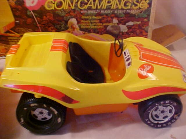 Vintage 1970's Barbie Dune Buggy and Camping Trailer (SOLD)