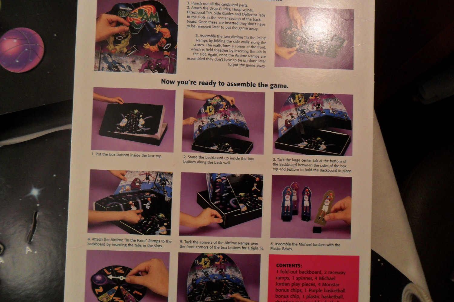 1996 Michael Jordan's Cosmic Court Space Jam board game