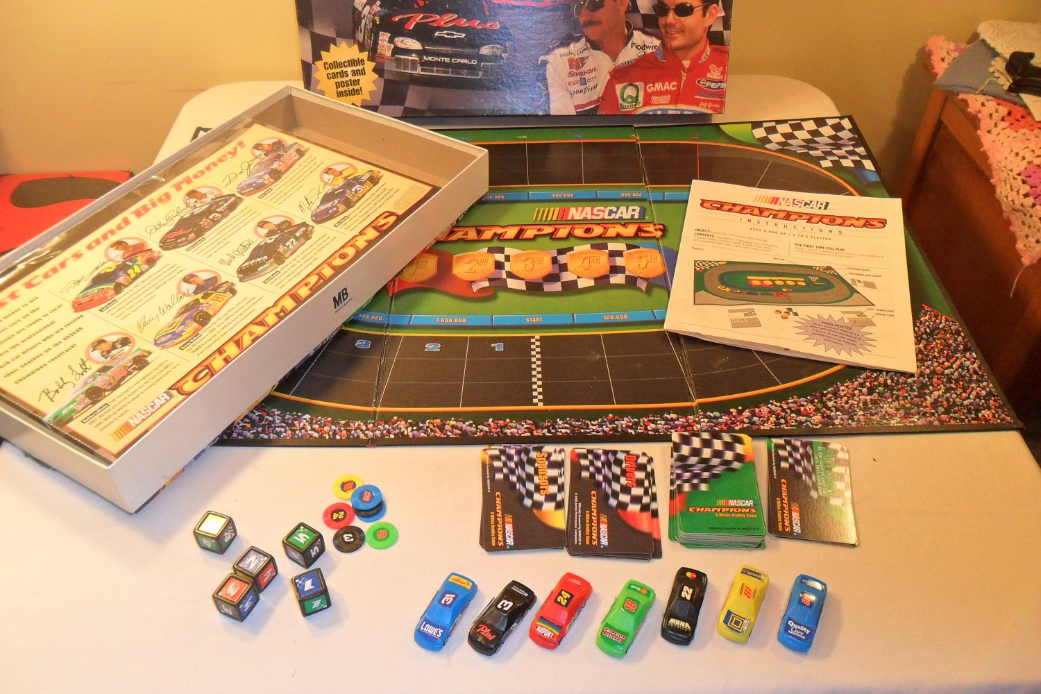 Nascar Champions Board Game Jeff Gordon Dale Earnhardt Race Game