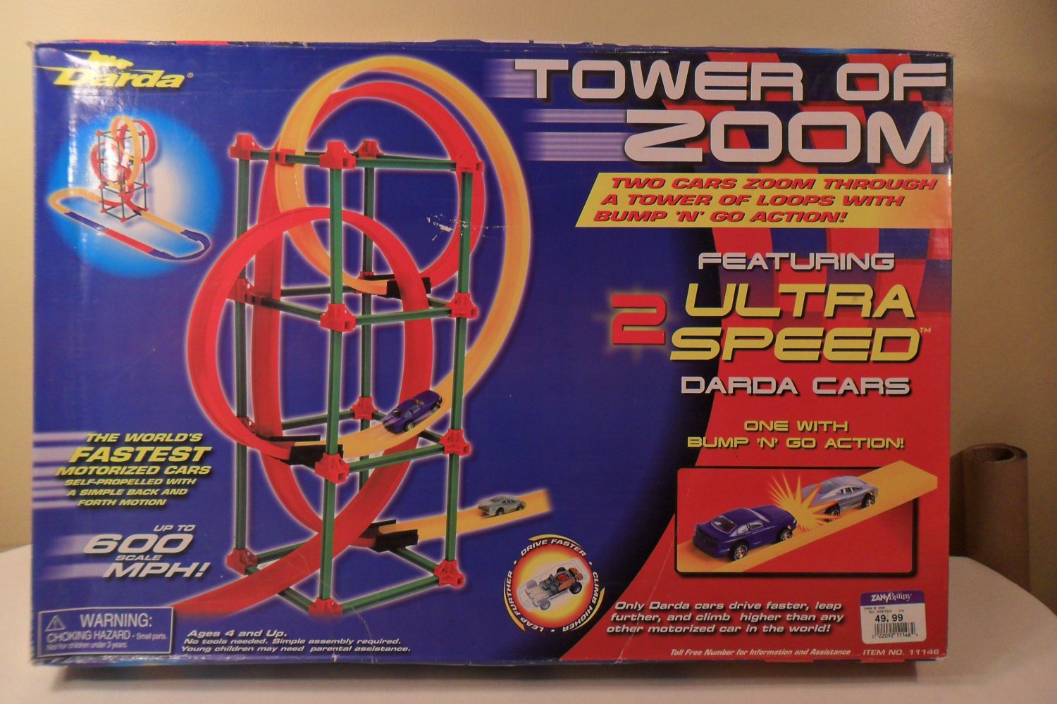 2001 Darda Cars Tower Of Zoom Race Track & Loop MIB (SOLD)