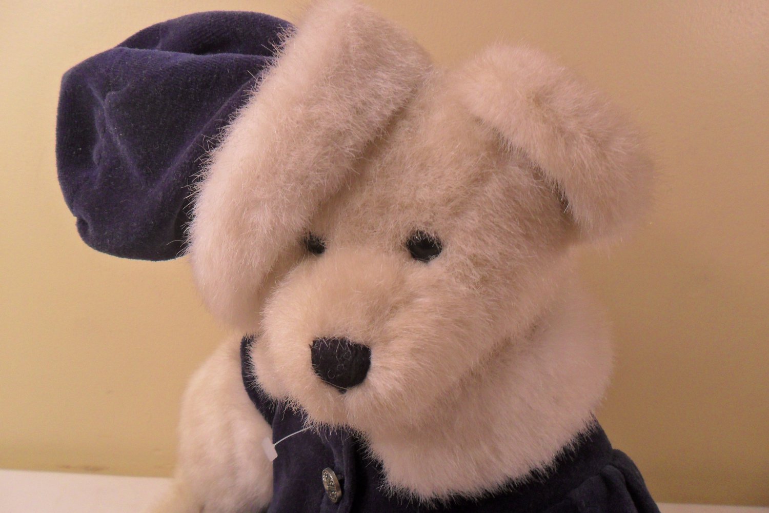 large Boyds Bears stuffed bear w/ blue velvet dress Archive Series ...