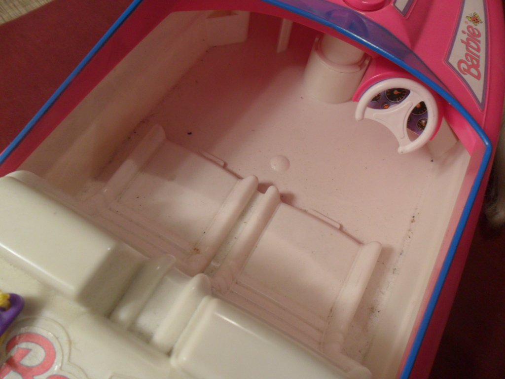 vintage barbie speed motor boat motorized pink 1998