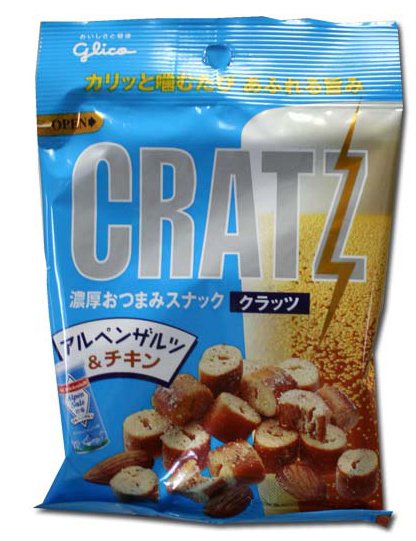 Alpen Salz(alpen rock salt) & chicken flavor CRATZ with almonds [Glico]