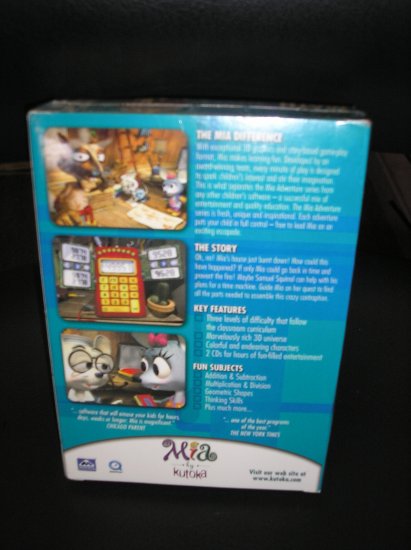 MIA'S BIG ADVENTURE COLLECTION - MATH: JUST IN TIME! 2 EDUTAINMENT CD ...