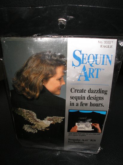 DISTLEFINK DESIGNS SEQUIN ART KIT - EAGLE - BRAND NEW!