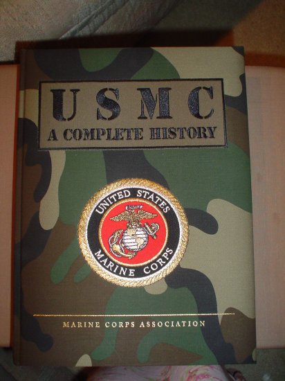USMC: A COMPLETE HISTORY - HUGE HARD COVERBOOK WITH CAMOUFLAUGE CLOTH ...