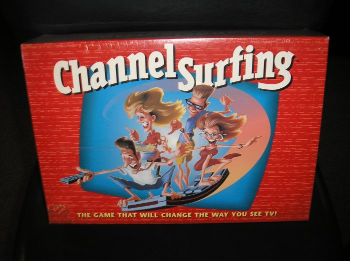 CHANNEL SURFING PARTY BOARD GAME by MILTON BRADLEY - 1994 - BRAND NEW!