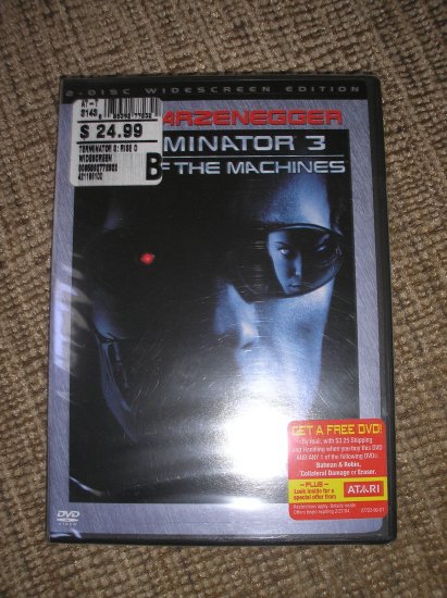 TERMINATOR 3 - RISE OF THE MACHINES DVD'S (2-DISC WIDESCREEN EDITION ...