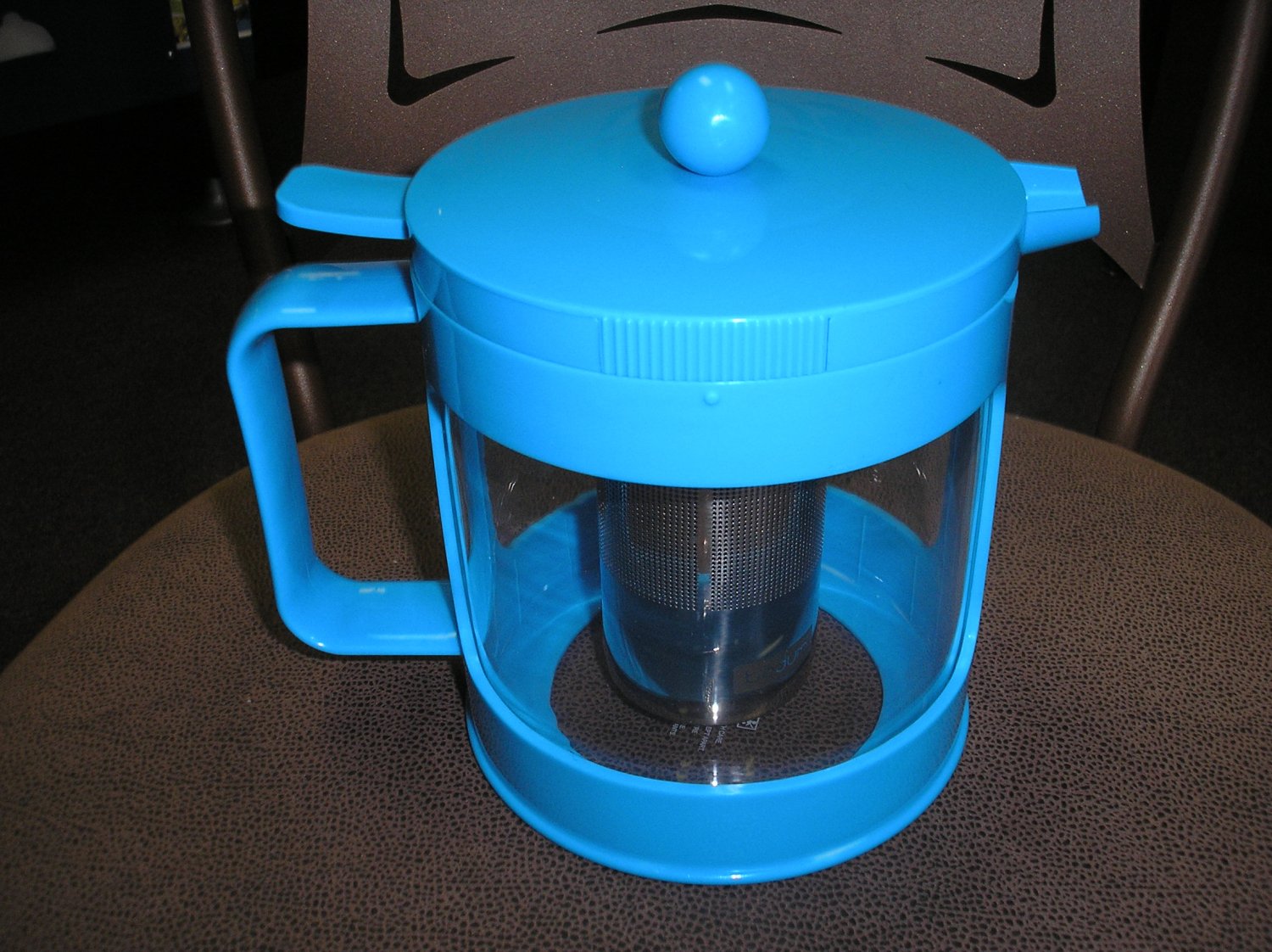 BODUM BEAN GLASS TEA PRESS - 34 Ounce - BLUE - NEW AND FRESH TEA ...