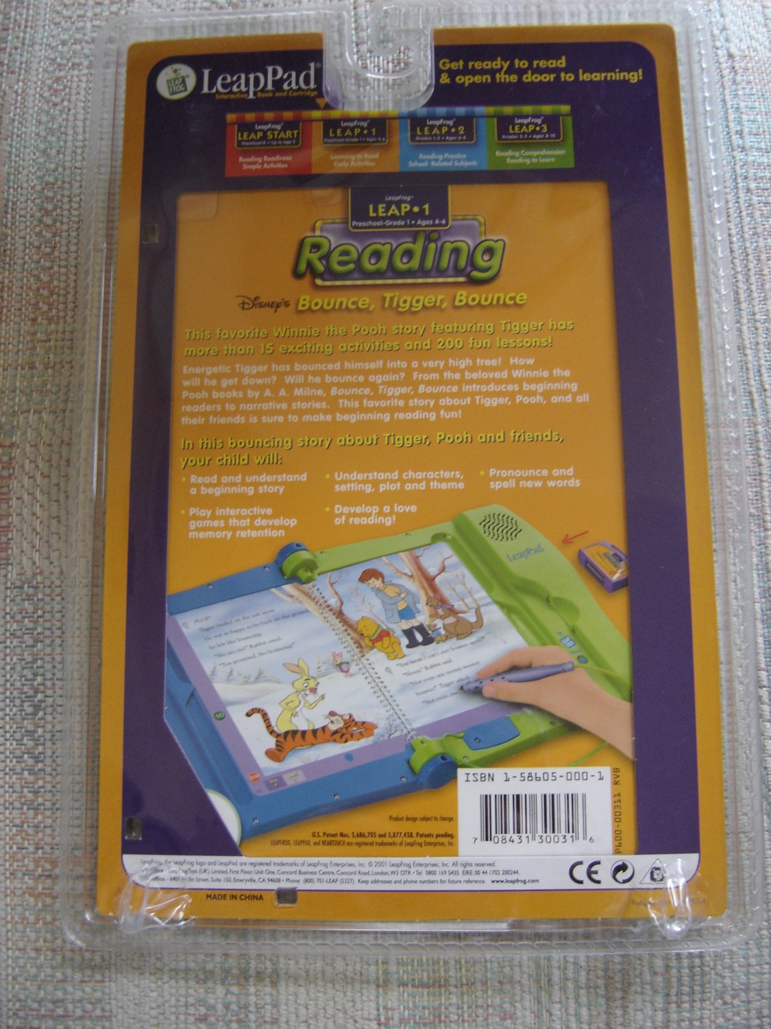 First Grade LeapPad Book: Bounce, Tigger, Bounce by LeapFrog - BRAND NEW!