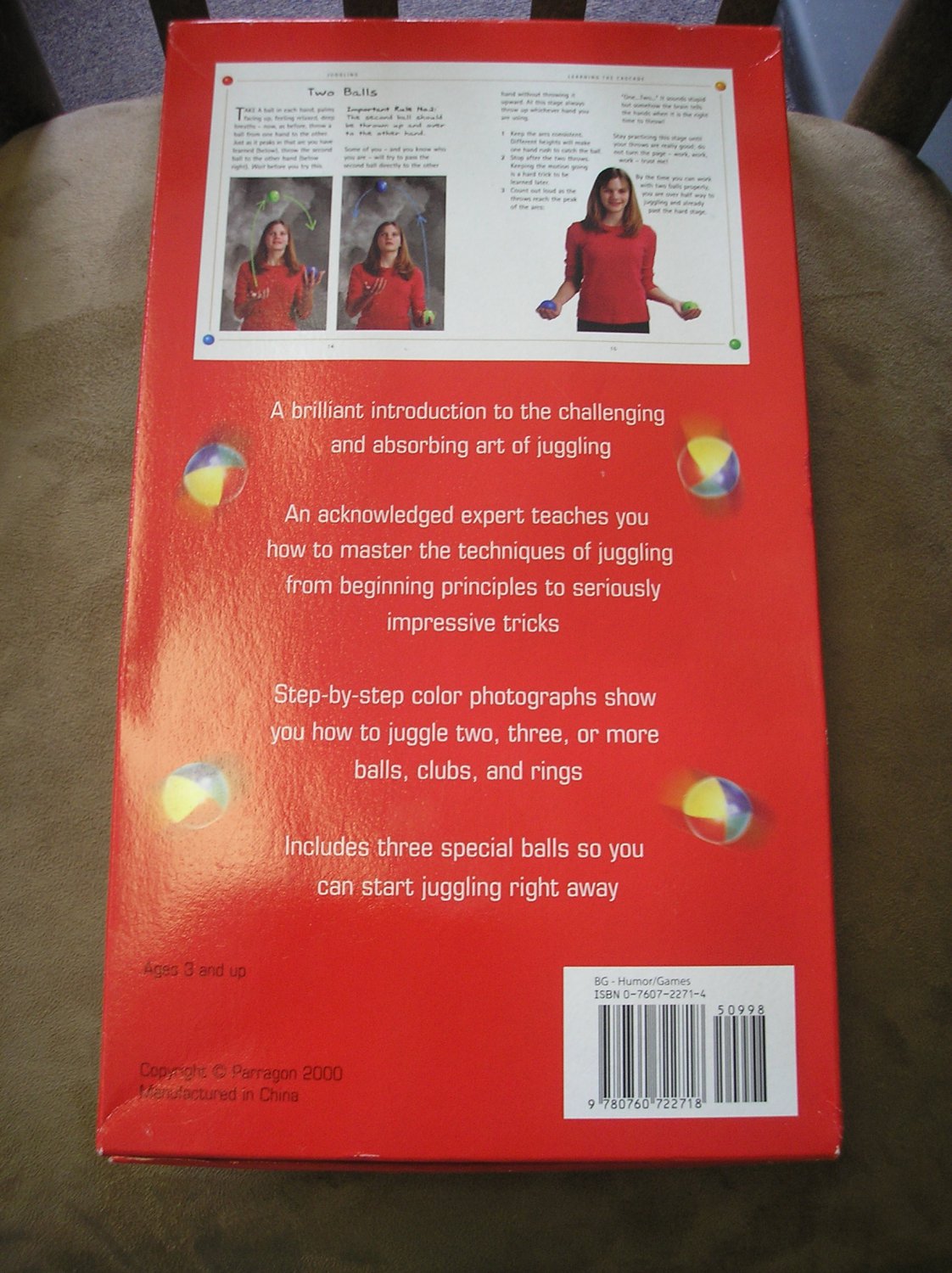 THE GREAT JUGGLING KIT by Stuart A. Ashman - LEARN TO JUGGLE - INCLUDES ...