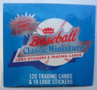 1987 FLEER FACTORY SEALED BASEBALL CLASSIC MINIATURES 120 TRADING CARDS ...