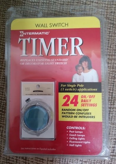 Intermatic EJ341C Programmable 24-Hour Security Timer - SINGLE POLE