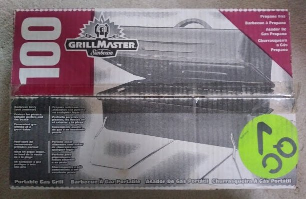 SUNBEAM GRILLMASTER 100 PORTABLE TABLETOP BARBECUE GAS GRILL - NEW IN BOX!