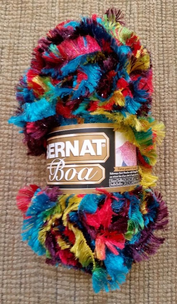 Festival Mix Fiber Yarn, Bernat Boa, Nicole Stitch Studio - Lot of 5 ...