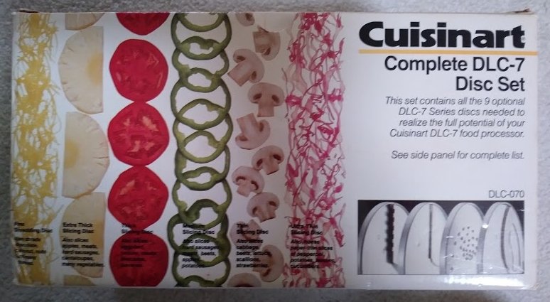 Cuisinart Food Processor Complete DLC-7 9 Disc Set - New in Box!