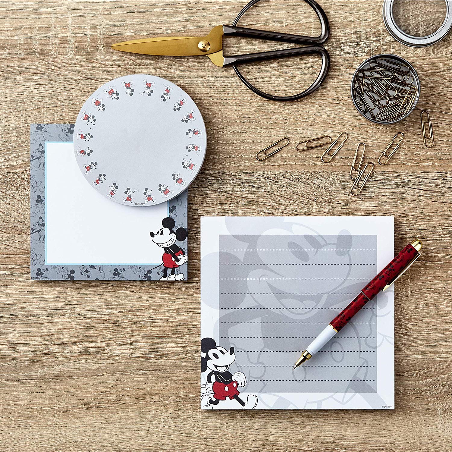 Hallmark Disney Mickey Mouse Notepad Bundle with Pen (3 Notepads ...