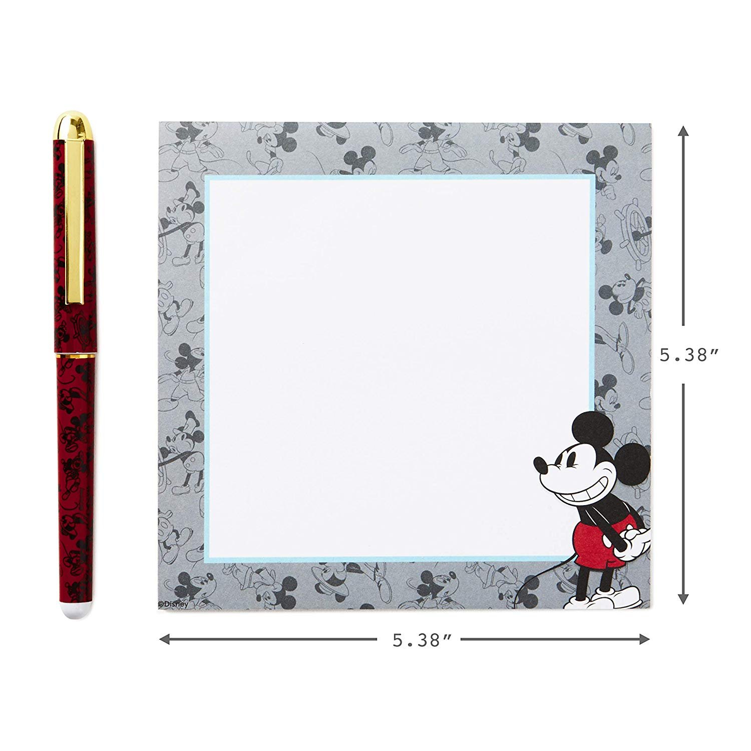 Hallmark Disney Mickey Mouse Notepad Bundle with Pen (3 Notepads ...