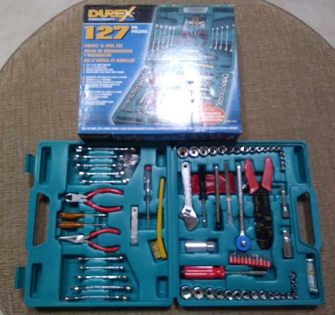 Durex Procraft 127 piece Socket & Tool Set in Molded Carry Case - New ...