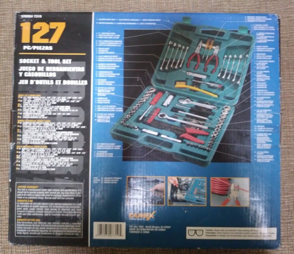 Durex Procraft 127 piece Socket & Tool Set in Molded Carry Case - New ...