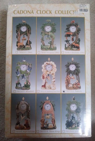 Cadona Clock Collection 78113-A Devotional 12" Tall Christmas NATIVITY ...