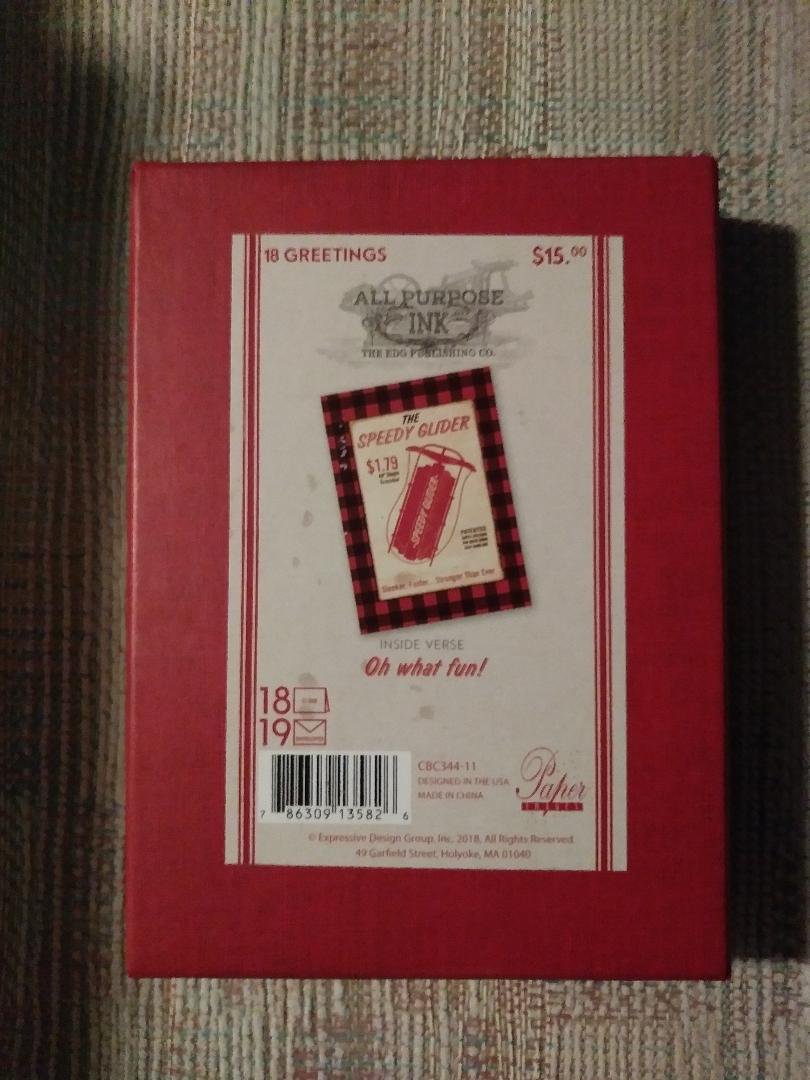 American Greetings RETRO STYLE All Purpose Ink Boxed Christmas Cards ...