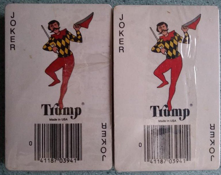 Vintage Trump Playing Cards from the 1960's - Lot of 2 Decks - Made in ...