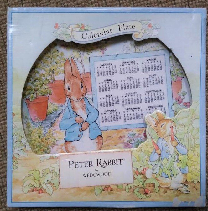 Wedgwood Peter Rabbit 1997 Calendar Plate "The World of Peter Rabbit ...