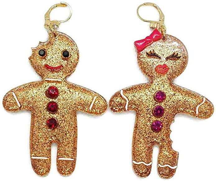 Betsey Johnson Gingerbread Pendant Long Necklace, 28" + 3" extender ...