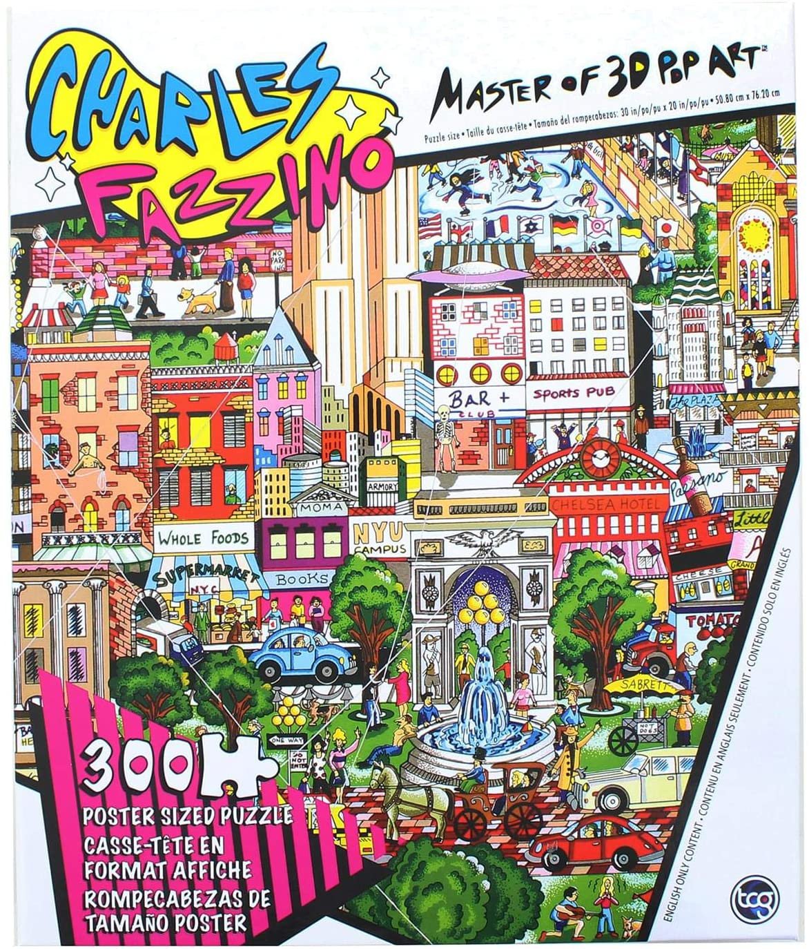 Charles Fazzino® 300 Piece Poster Puzzle 'NYC The Wind Beneath Our ...