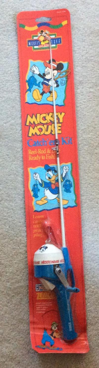 Zebco Disney Mickey Mouse Catch'em Kit (Carded) - Reel-Rod & Line Ready ...