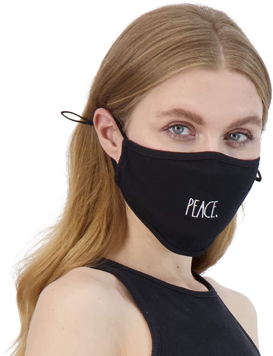 Rae Dunn Face Masks - Reusable Set of 2 - BELIEVE/PEACE Design - Soft ...