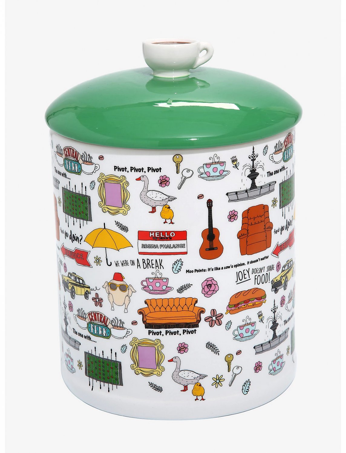 Friends TV Show Icons Central Perk NYC Cookie Jar Canister - A must ...
