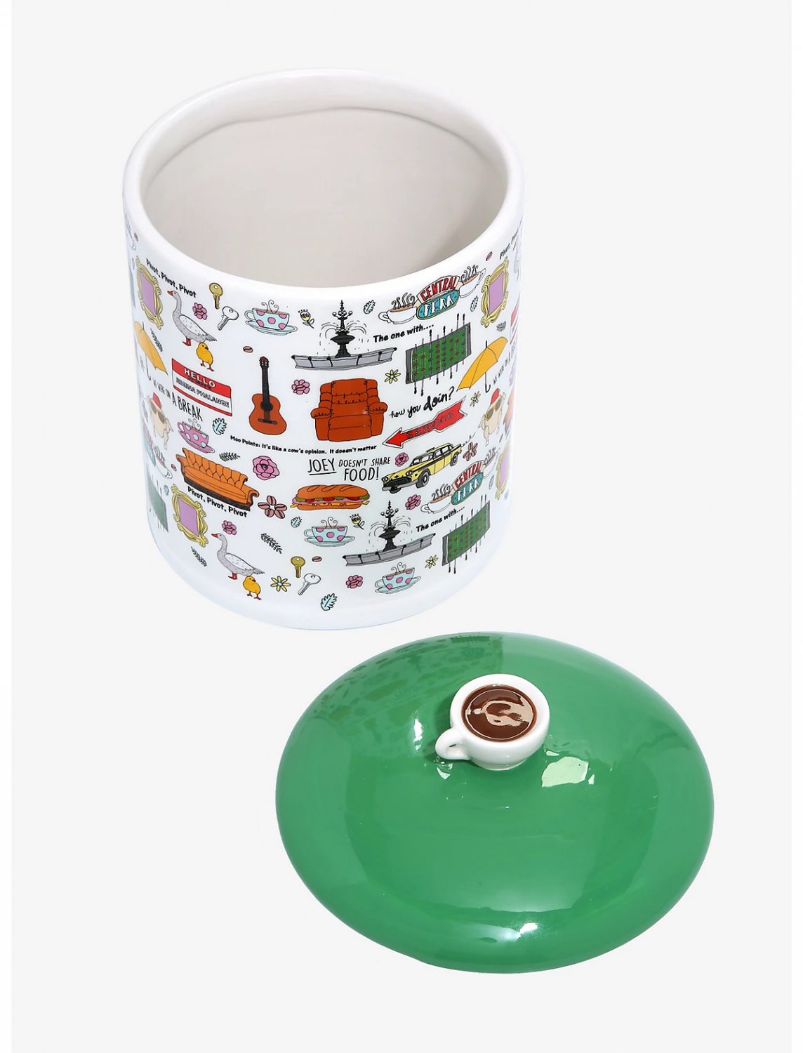 Friends TV Show Icons Central Perk NYC Cookie Jar Canister - A must ...