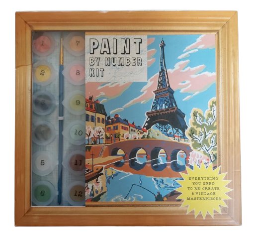Paint By Number Kit: Everything You Need to Re-Create 8 Vintage ...
