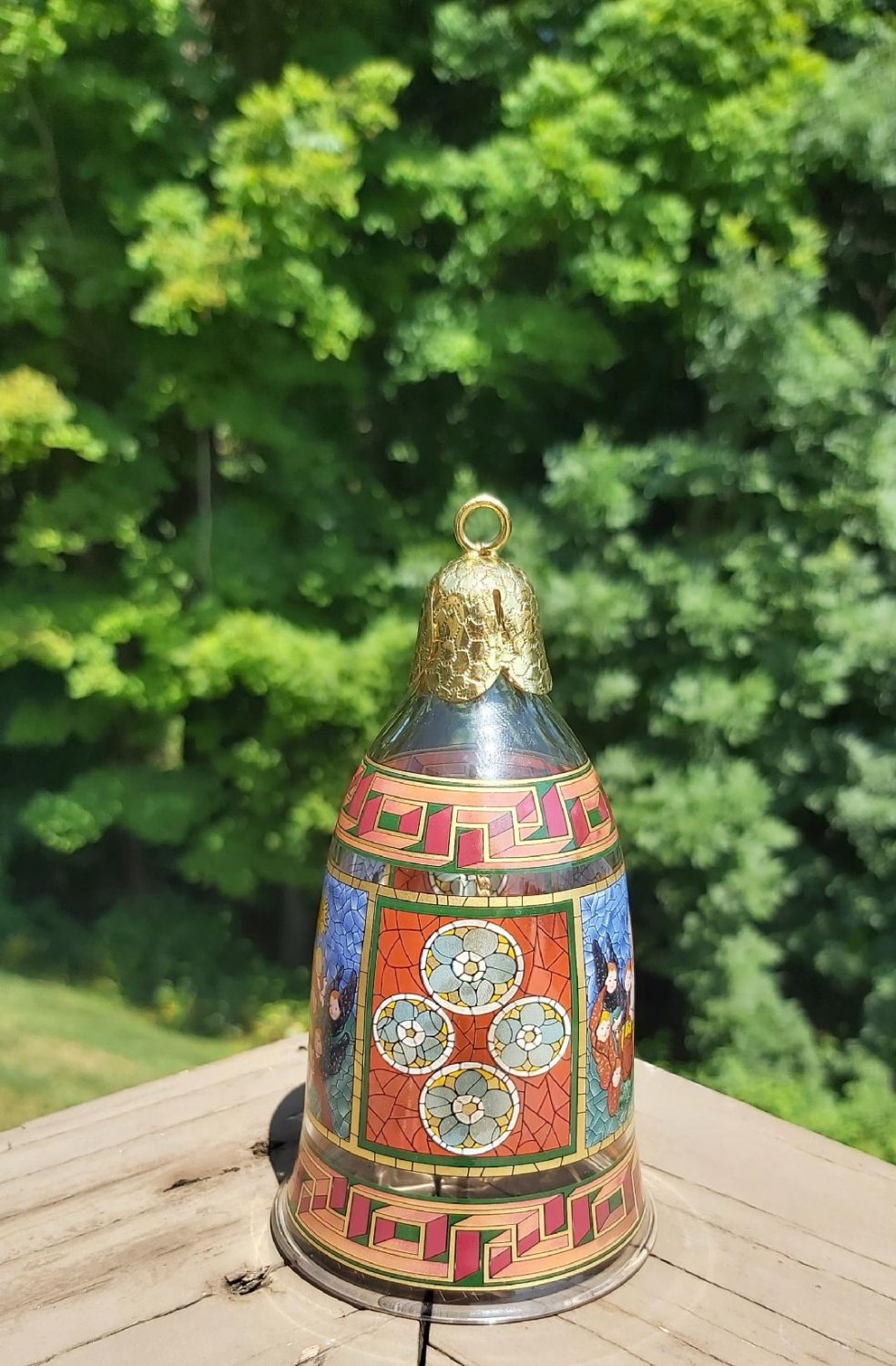 VERSACE Rosenthal GOD IS BORN Crystal Christmas Bell Ornament 2001 ...