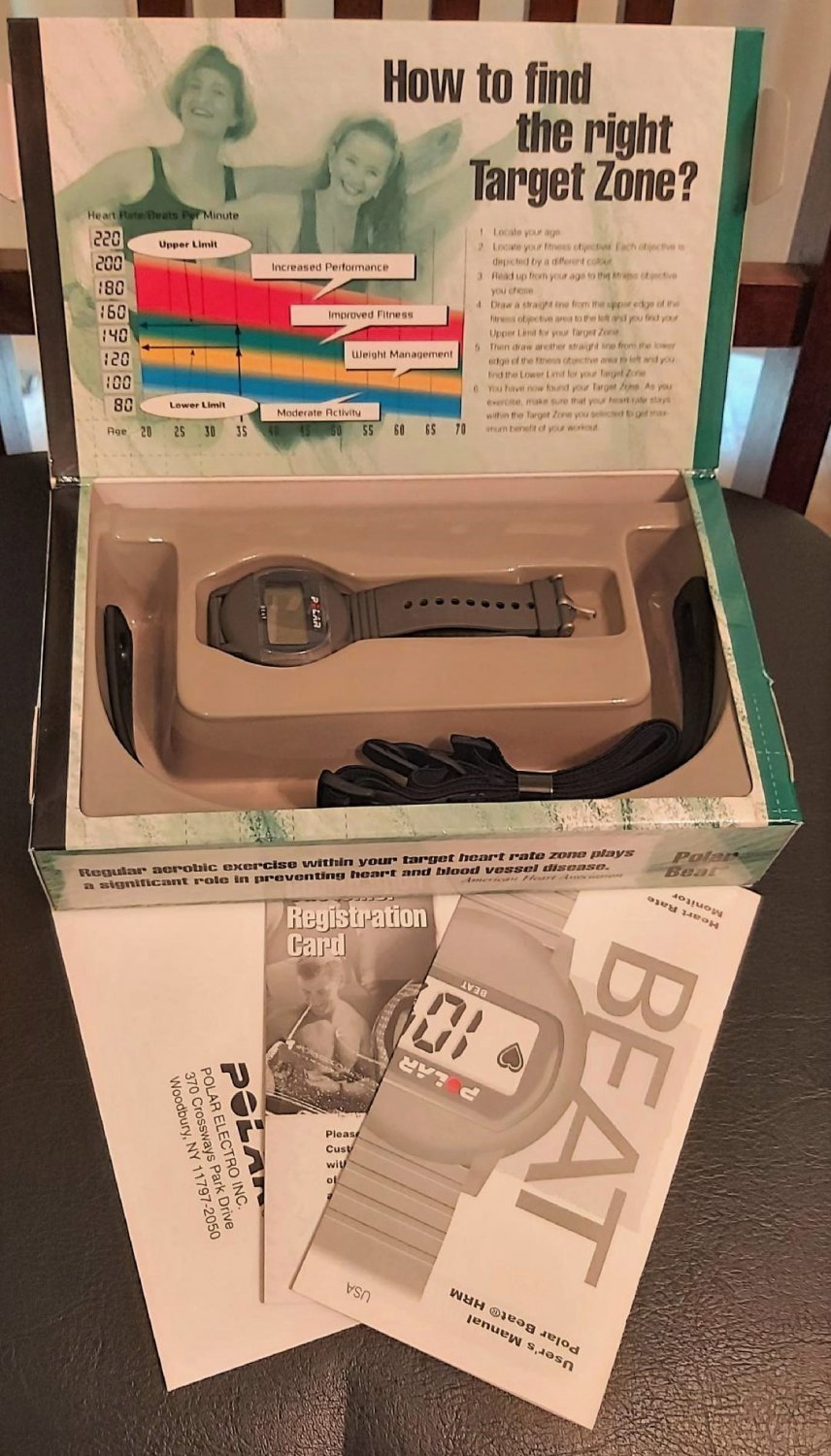 POLAR Beat Heart Rate Monitor Wristwatch Model #A5 (CE0537) - WATER ...