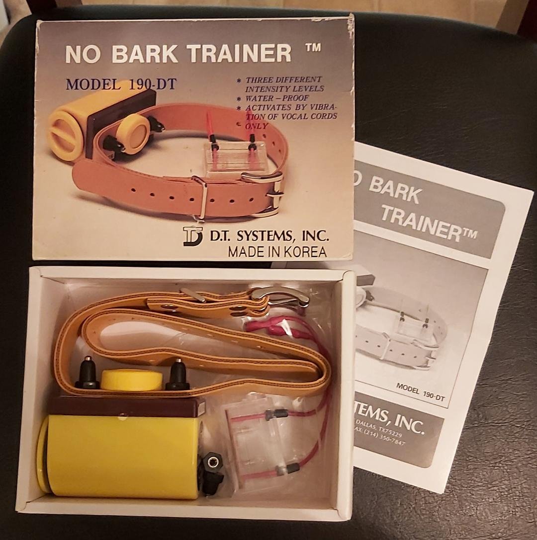 D. T. SYSTEMS 190-DT NO-BARK TRAINER Dog Collar - NIB!
