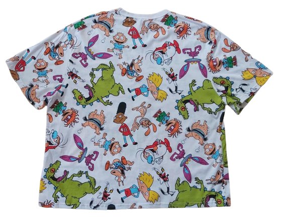 Nickelodeon Rugrats 90s Classic Cartoon T-Shirt Allover Print Character ...